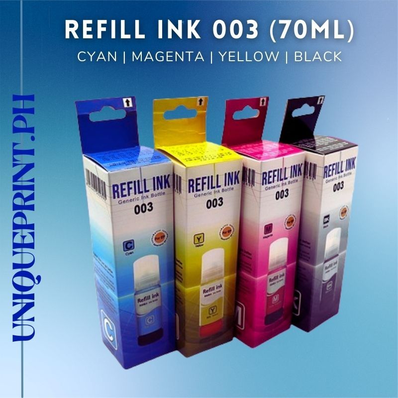 Refill Ink 003 for L3110 L3210 L1110 L1210 L1250 L3116 L3216 L3150 ...