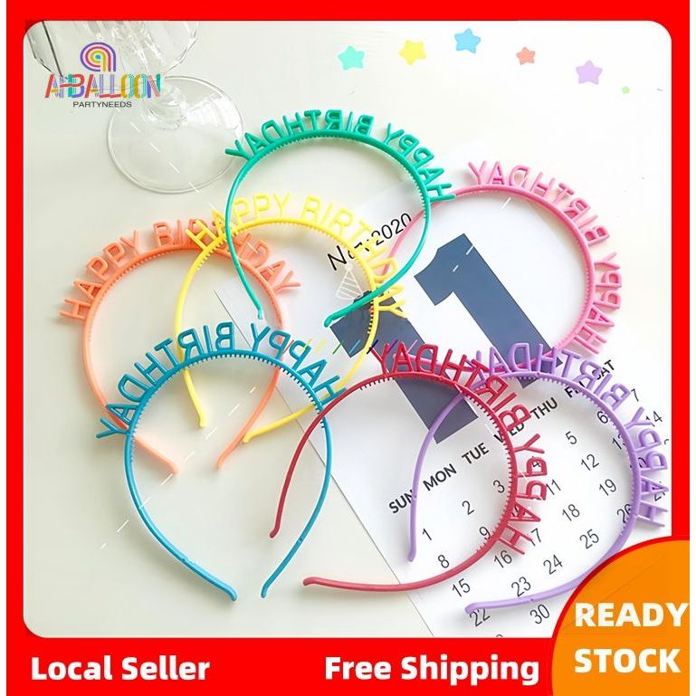 Happy Birthday Headbands Sweet Creative Birthday Party Decoration Women ...
