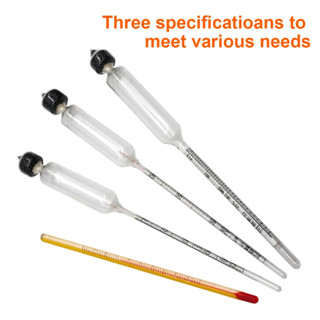 Hydrometer Alcoholmeter Tester Set 0-100 Alcohol Concentration Meter ...
