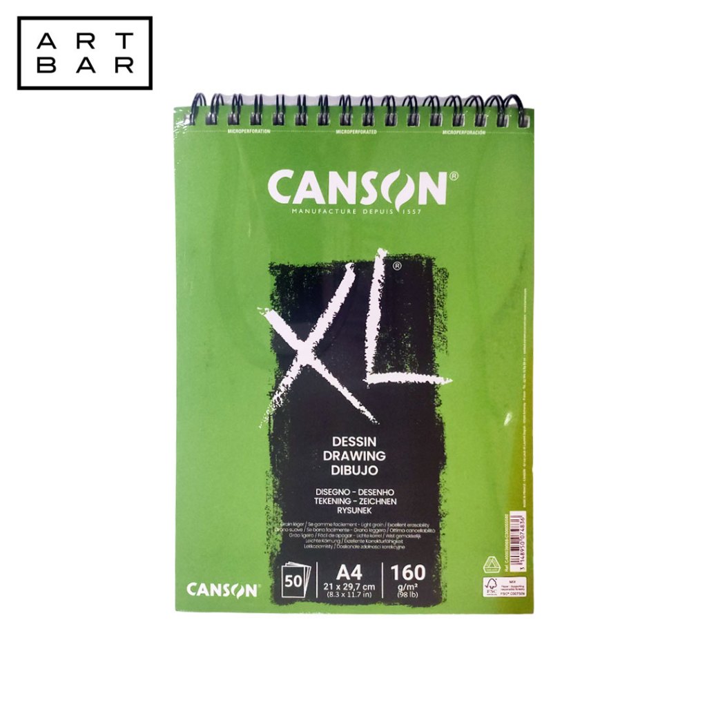 Canson XL Drawing A4 Pad 160g 50 sheets - Art Bar | Shopee Philippines