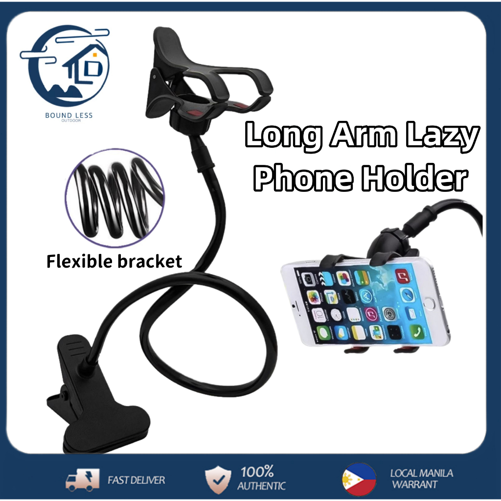 Long Arm Lazy Phone Holder Flexible Bracket Adjustable Flexible 360 ...
