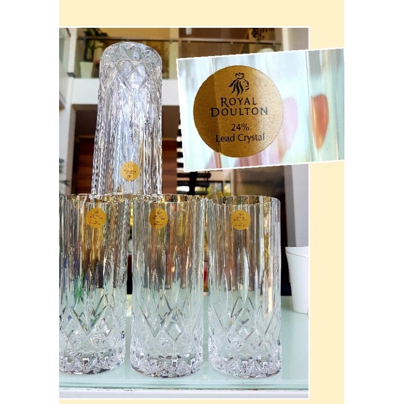 Royal Doulton lead crystal water Glass (sold per piece) | Shopee ... Royal Doulton lead crystal water Glass (sold per piece) | Shopee ...