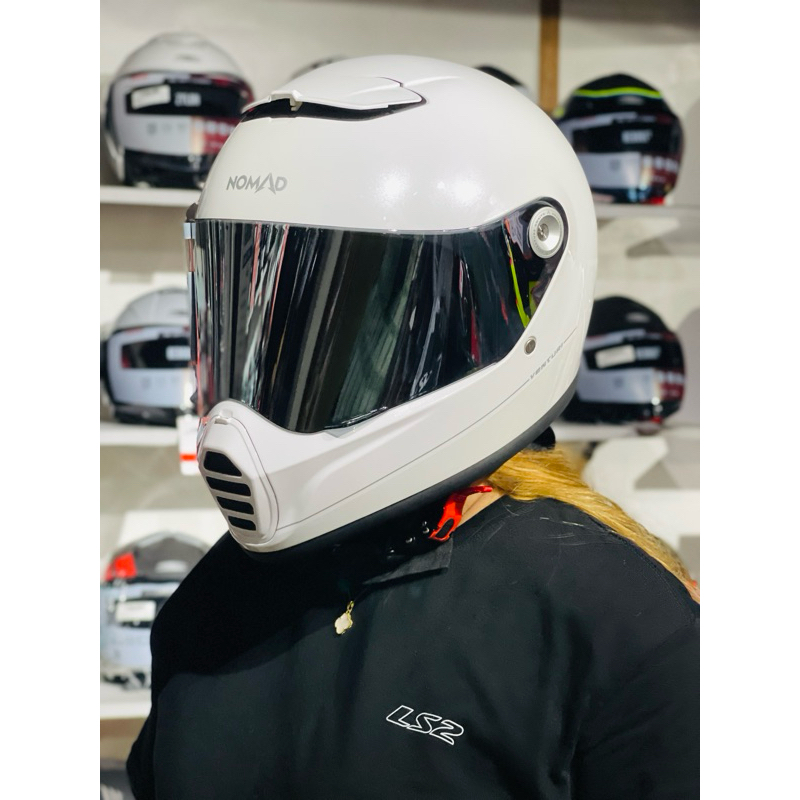 NOMAD VENTURI Fullface Single Visor Helmet (FREE CLEAR VISOR) | Shopee ...