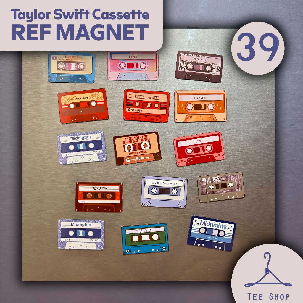 Taylor Swift Cassette Fridge or Ref Magnet Collection | Shopee Philippines