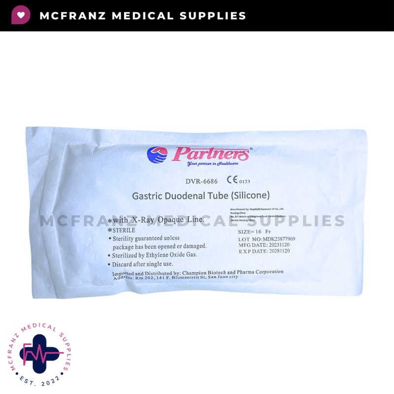Partners NGT Feeding Tube (Silicone) Sold per Piece | Shopee Philippines