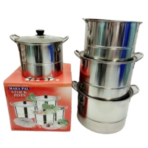 stock pot stainless steel 4pcs and 5pcs set casserole food warmer with ...