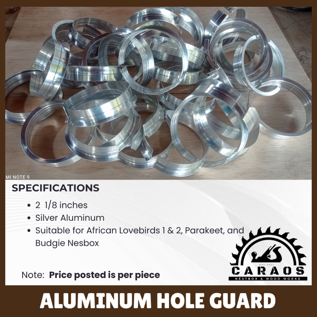Hole Guard / Aluminum Holeguard for ALBS, Parakeets, & Budgies by ...