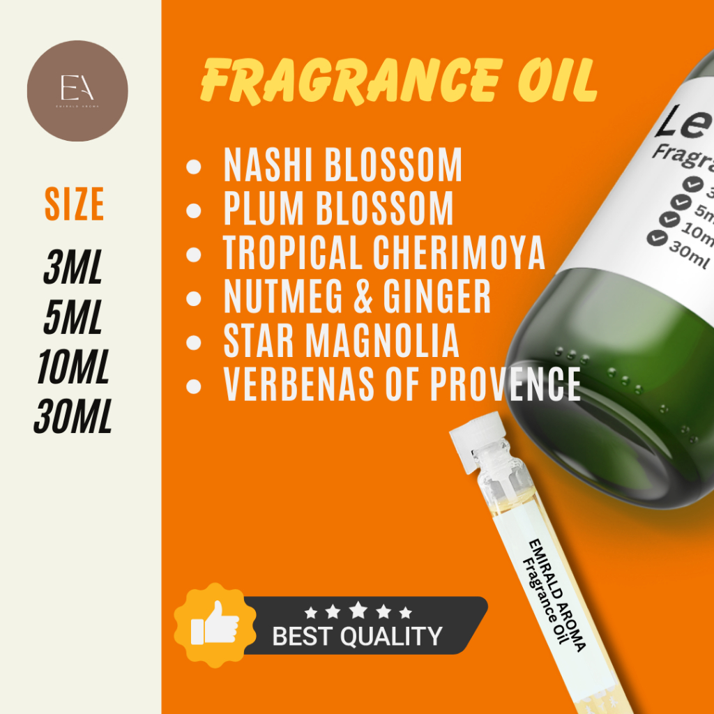 EMIRALD AROMA JM Nashi Blossom Tropical Cherimoya Fragrance Oil ...