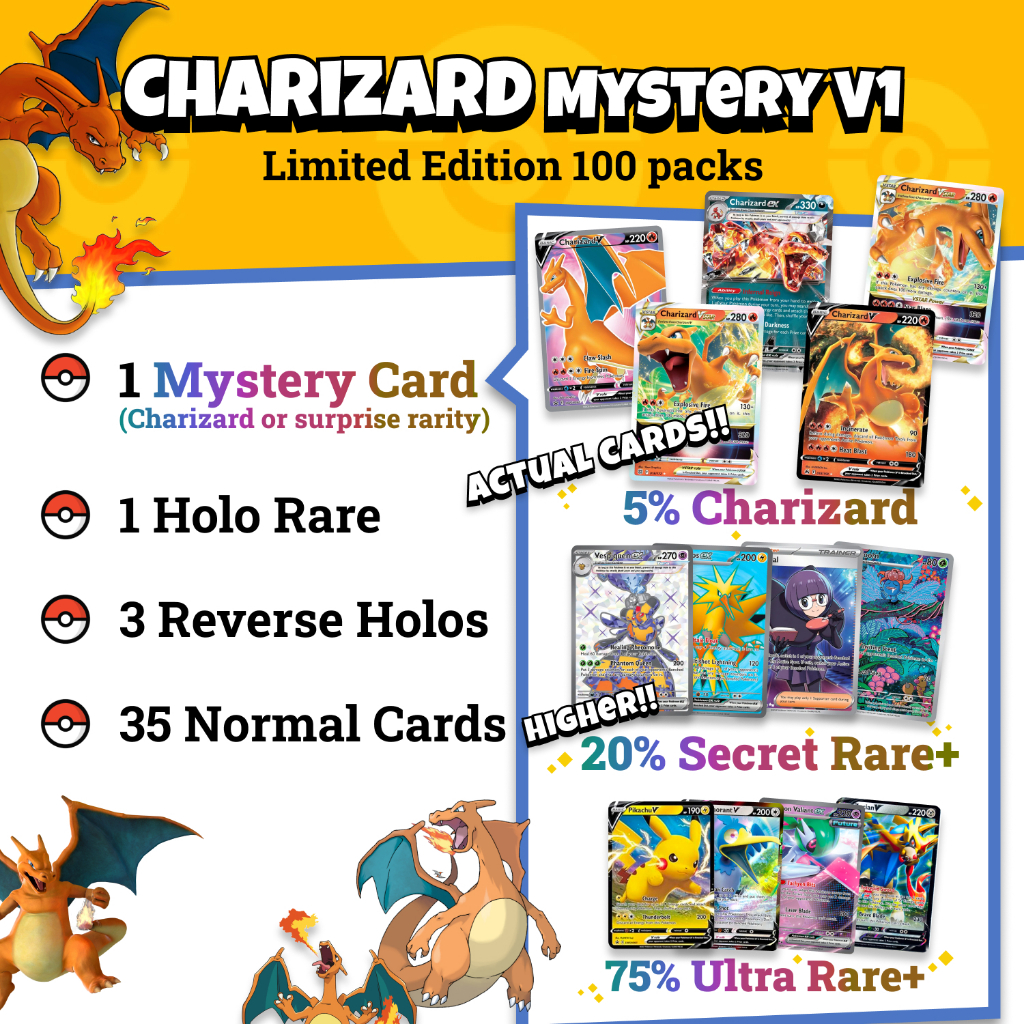 Pokémon Card Packs with a Chance for Secret Rare - Pokémon TCG Cards ...