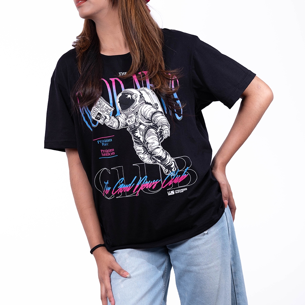 Worship Generation | Good News Club Series 2 Front Print Black T-Shirt ...