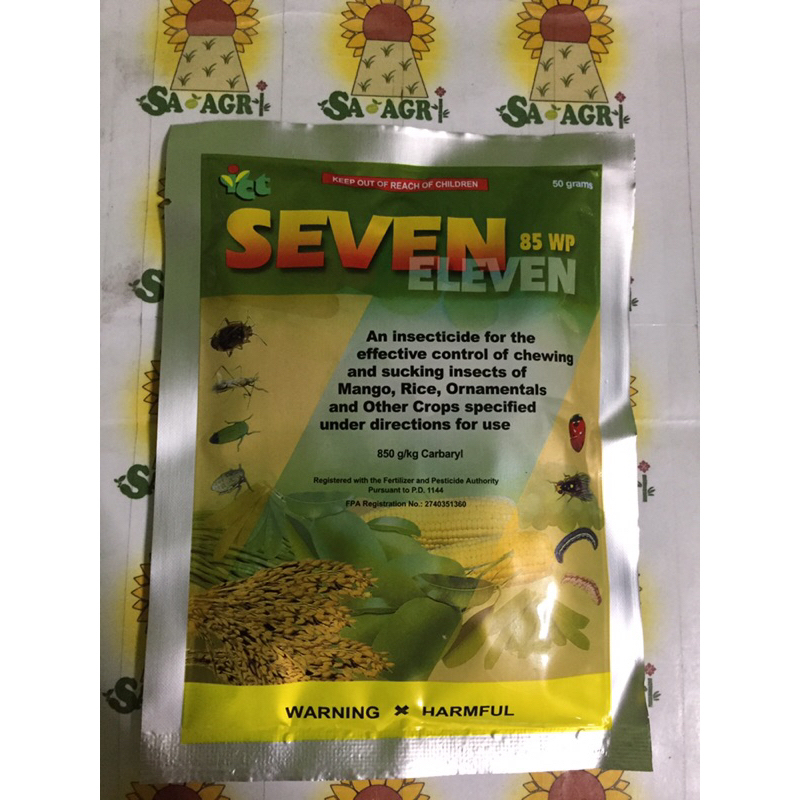 seven eleven 85wp carbaryl (50g) by ictc | Shopee Philippines