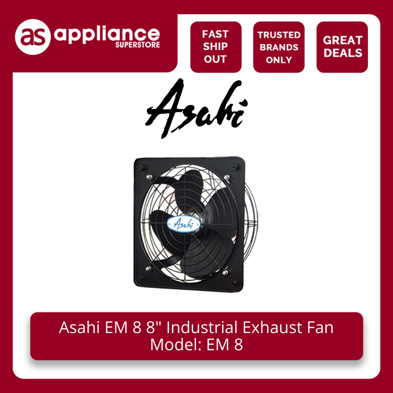 Asahi EM-8 Industrial Exhaust 4-leaf metal Fan | Shopee Philippines