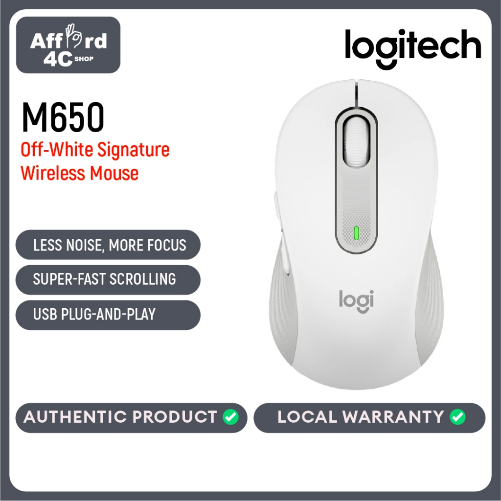 Logitech M650 Signature Wireless Mouse | Shopee Philippines