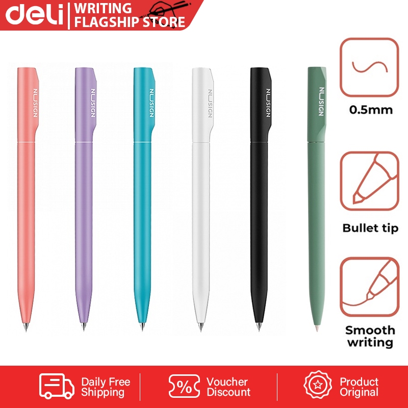 Nusign By Deli Metal Gel Pen Switzerland German Design And Quality ...