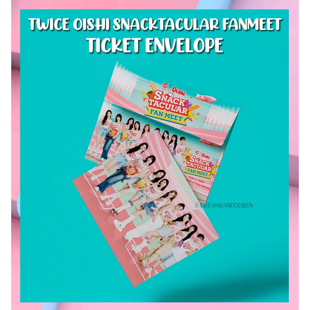 TWICE x OISHI SNACKTACULAR FANMEET TICKET ENVELOPE | Shopee Philippines