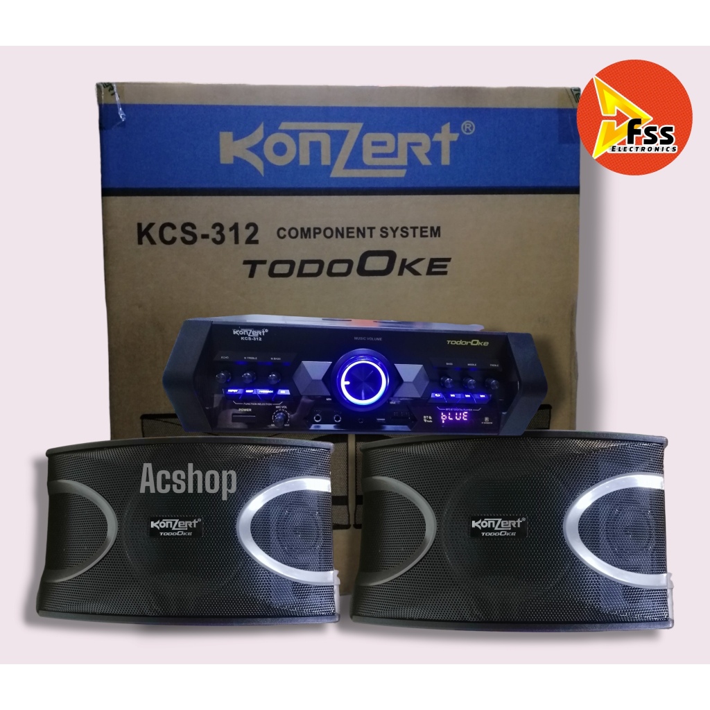 Konzert KCS-312 Original Micro Component TodoOke System Amplifier with ...
