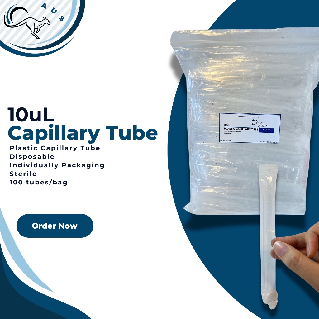 10uL Plastic Capillary Tube, Sterile, Individual Packaging, 100pcs/pack ...