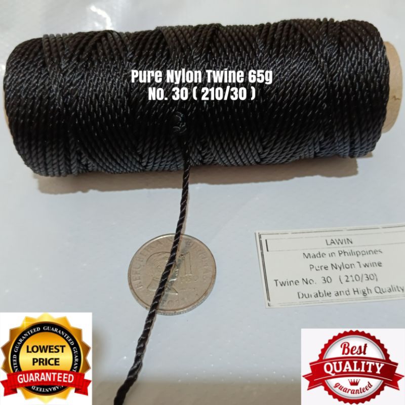 SOLD PER 1 PC. PAMU #30 (210/30) 1.98MM x 49 METERS 65G NYLON POLYESTER ...