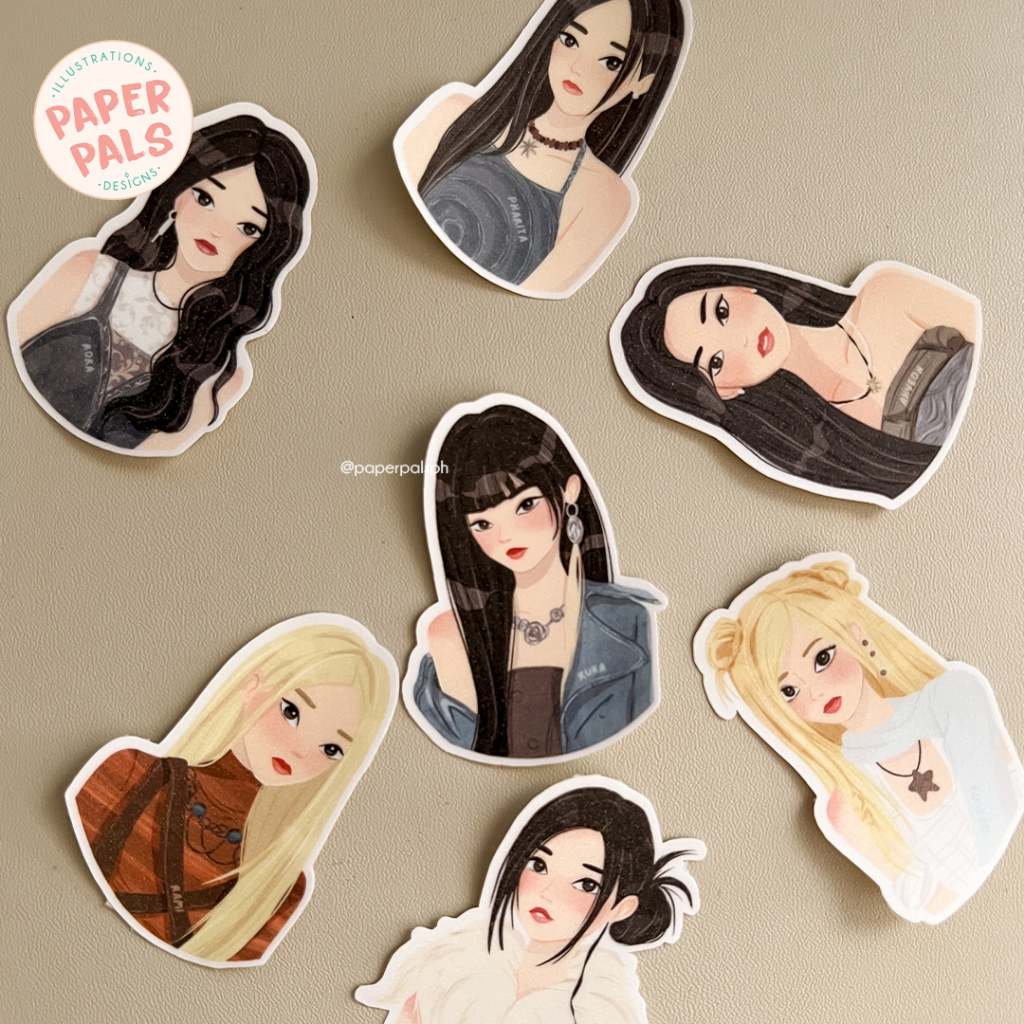 BabyMonster Fan Art Sticker Pack, Baemon, Kpop Fan Art Stickers, Batter ...