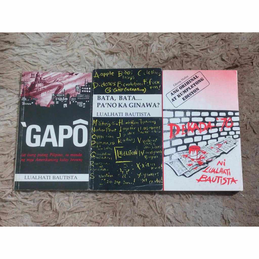 [Set of 3] LUALHATI BAUTISTA Books / BATA, BATA... / GAPO / DEKADA '70 ...