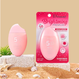 Disaar Premium Moisturizer Brightening Sunscreen SPF 50 Sunblock Cream ...