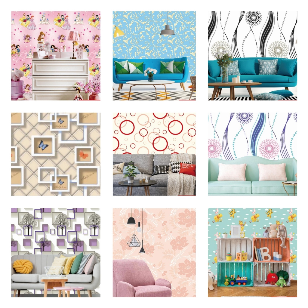 Wallpaper PVC Self Adhesive 10mX45cm Waterproof Sticker home decor ...