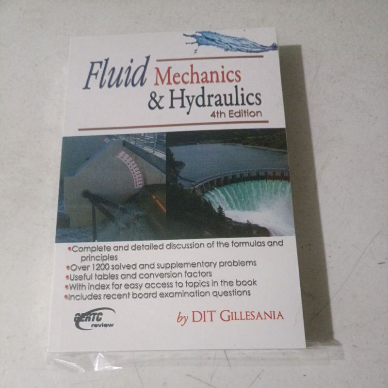 Fluid Mechanics & Hydraulics 4th edition | Shopee Philippines