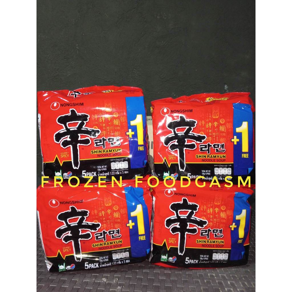 Nongshim - Shin Ramyun: Spicy - 5bags/pouch | Shopee Philippines