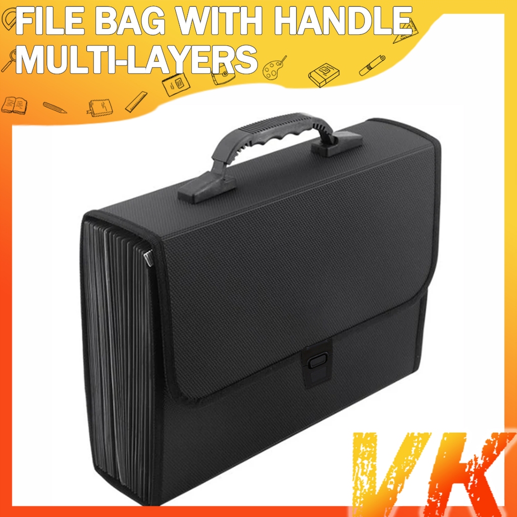 VK A4 Document Organizer Paper Storage Expanding File Folder Portfolio ...