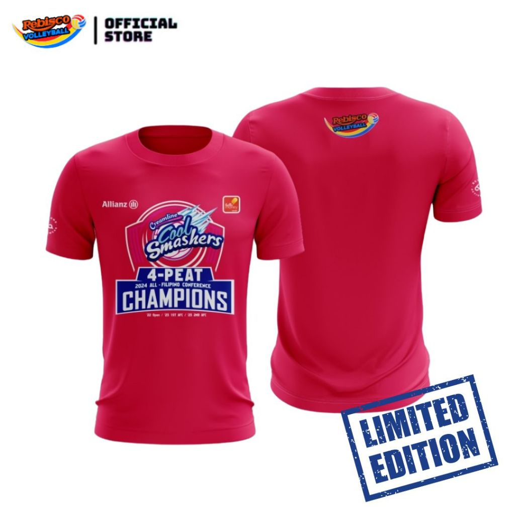 Creamline Cool Smashers Champion Shirt - 2024 PVL 1st AFC | Shopee ...