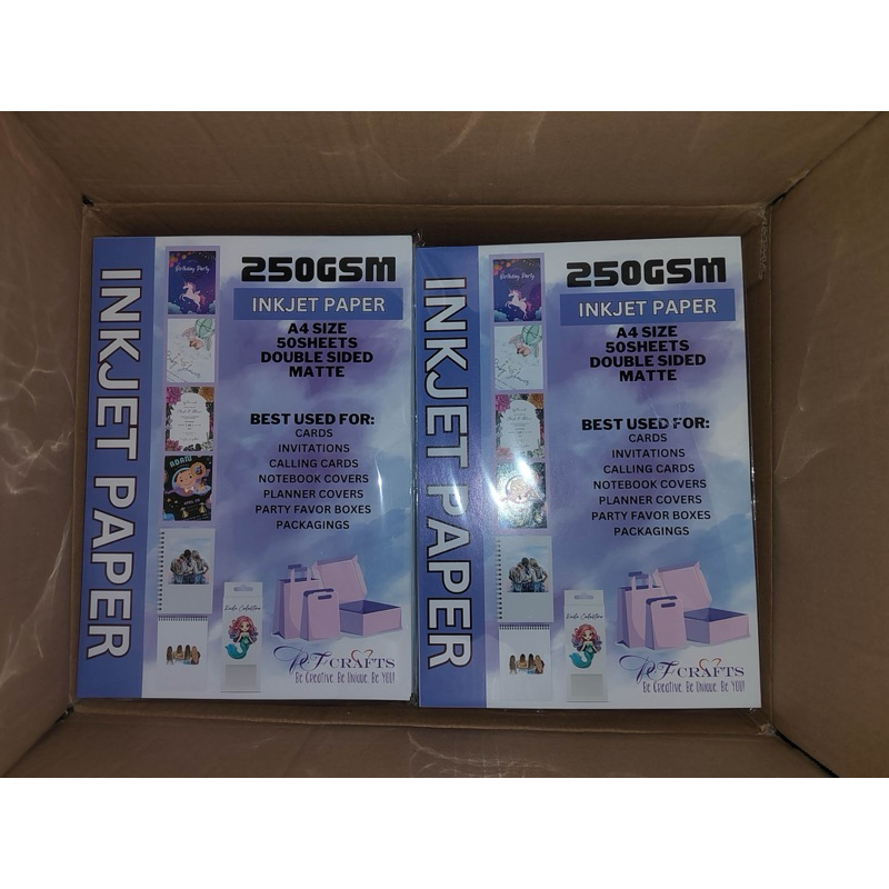 PF Crafts White paper 250gsm for invitations ,calling card, packaging ...