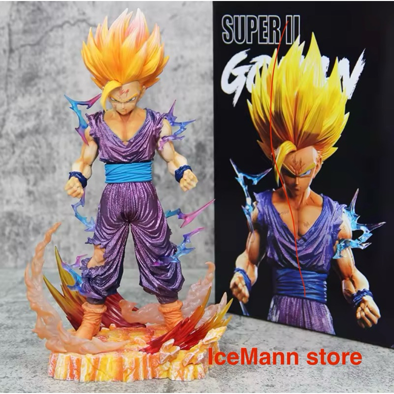 Son gohan super saiyan 2 action figure, 25cm tall, knock off | Shopee ...
