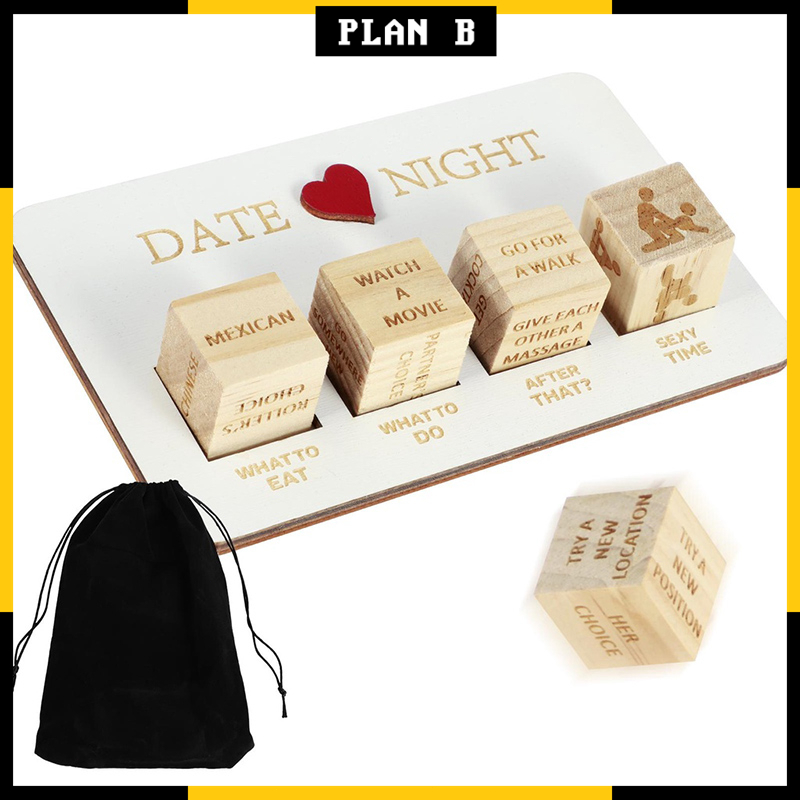 5pcs/set Date Night Dice Kit Heavy Duty Wood Funny Games Dice Multi ...