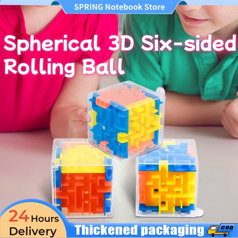 Classroom Spherical 3D Six-sided Rolling Ball Maze Magic Cube Toy/Kids ...
