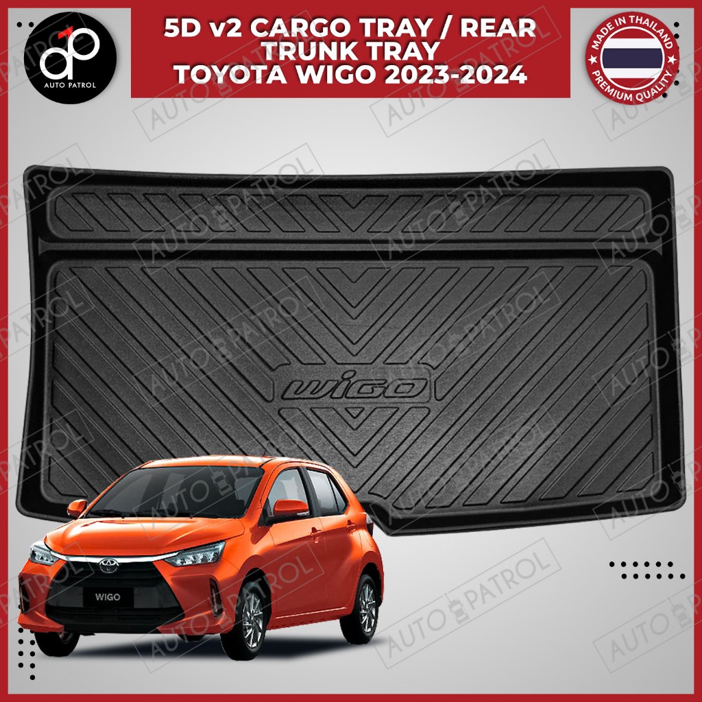 TOYOTA WIGO 2023-2024 v1/v2 Rear Trunk Tray / Cargo Tray (Made in ...