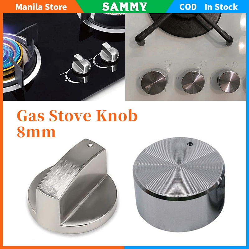 8mm 0 Degree Stove Knobs Silver Stove Control Knobs Replacements ...