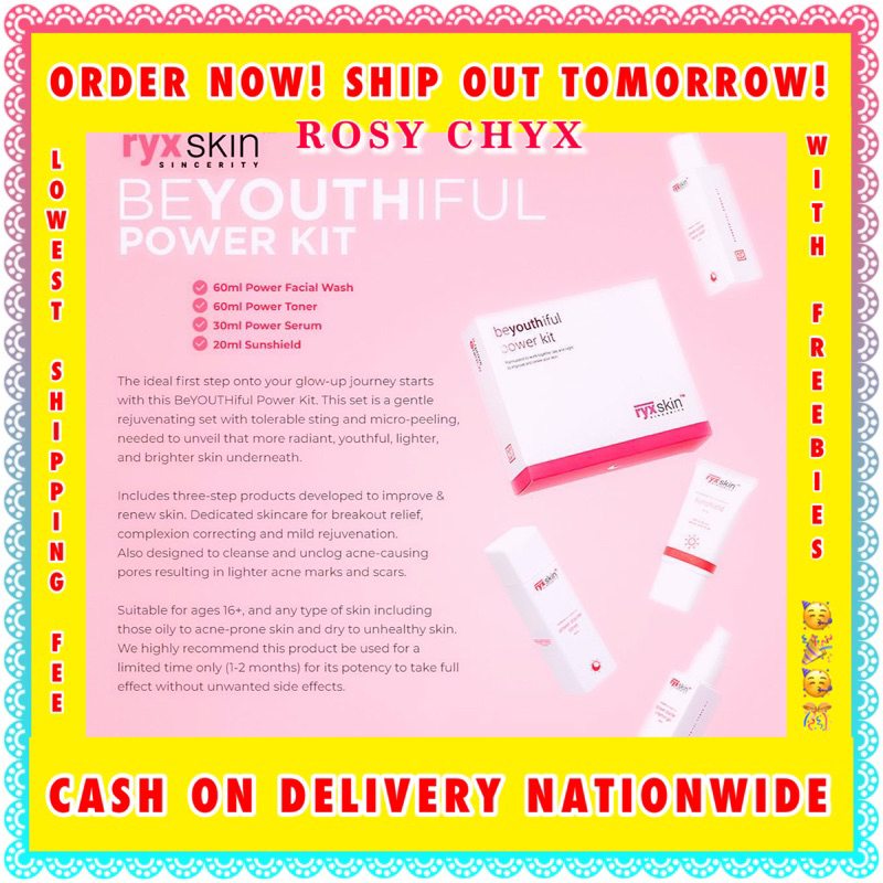 Ryx skin BEYOUTHIFUL POWER KIT Ryx Skincerity (COD & ONHAND) | Shopee ...