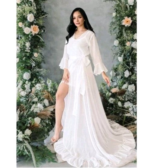 DIOSA BRIDAL robe for photoshoot pictorial dress | wedding robe ...