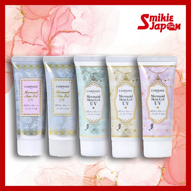 Canmake Mermaid Skin Gel UV SPF50+ PA++++ Mint/ Yellow/ Purple/ Transparent/ White | Shopee ...