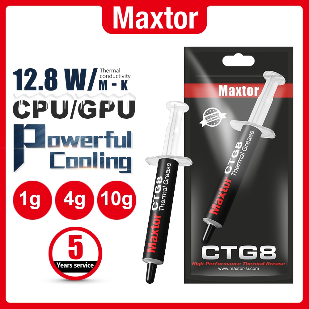 【free tools】Maxtor CTG8 Thermal Paste for CPU/GPU Motherboard Thermal ...
