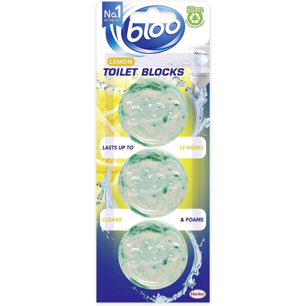 Bloo In Cistern Triple Blocks Citrus Zest with Long Lasting Anti ...
