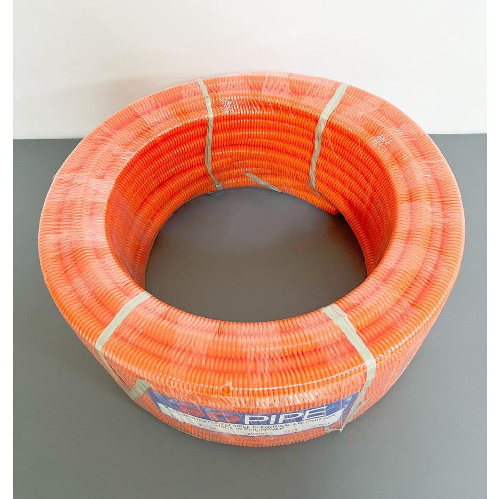 PVC Flexible Hose Orange 50/100m Per Roll Conduit Hose 1/2" 3/4" 1 ...