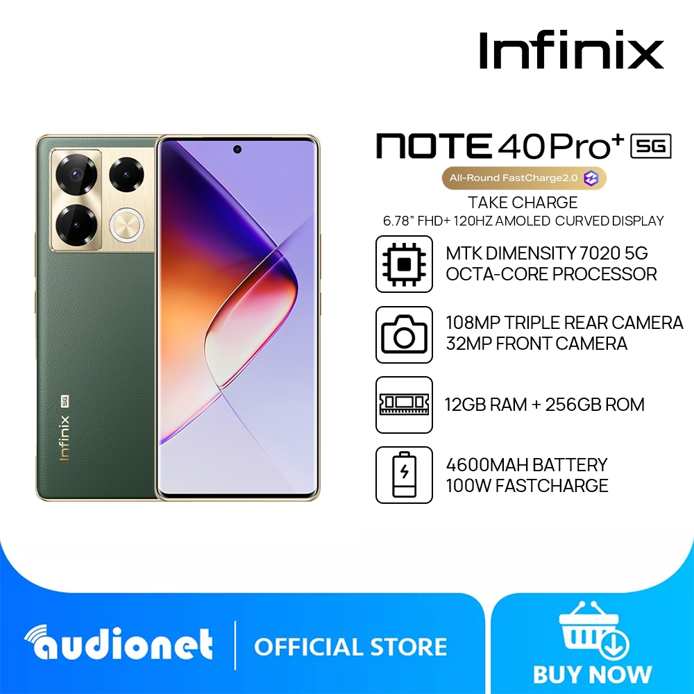 Infinix Note 40 Pro+ 5G Smartphone | 12GB+256GB | MTK Dimensity 7020 ...