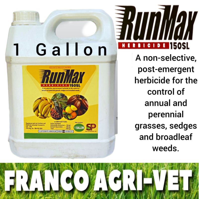 RunMax 150 SL Herbicide ( 1 Gallon ) | Shopee Philippines