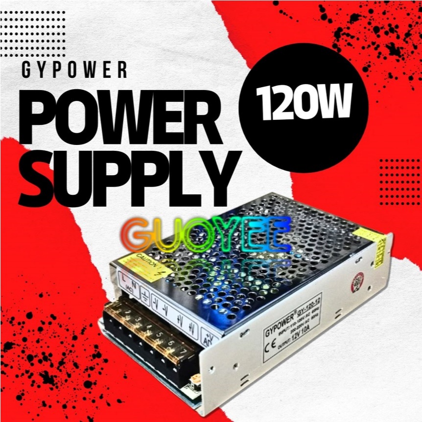 LED Power Supply 12v 10A 120W FOR CCTV, SIGN SIGNAGE, LED SIGN, LED ...