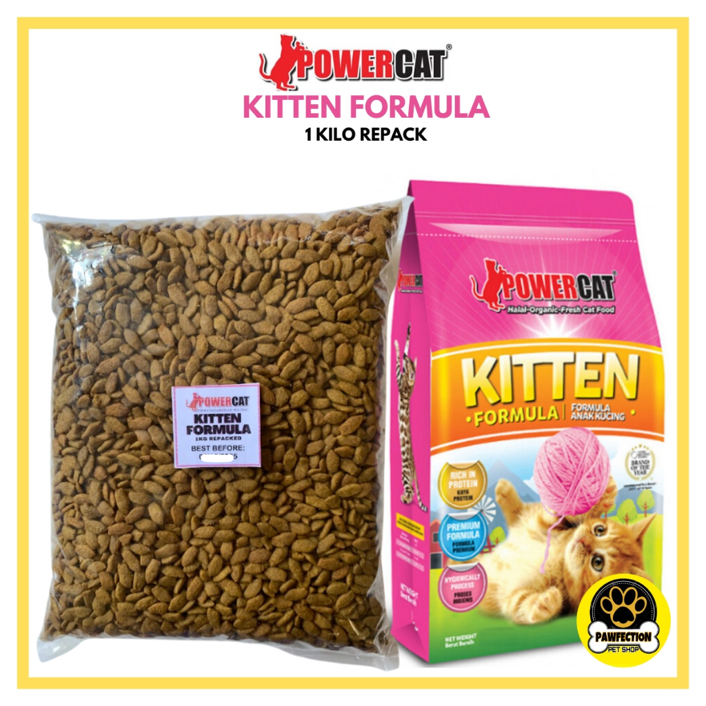 PowerCat KITTEN Formula 1 KG REPACKED | Shopee Philippines