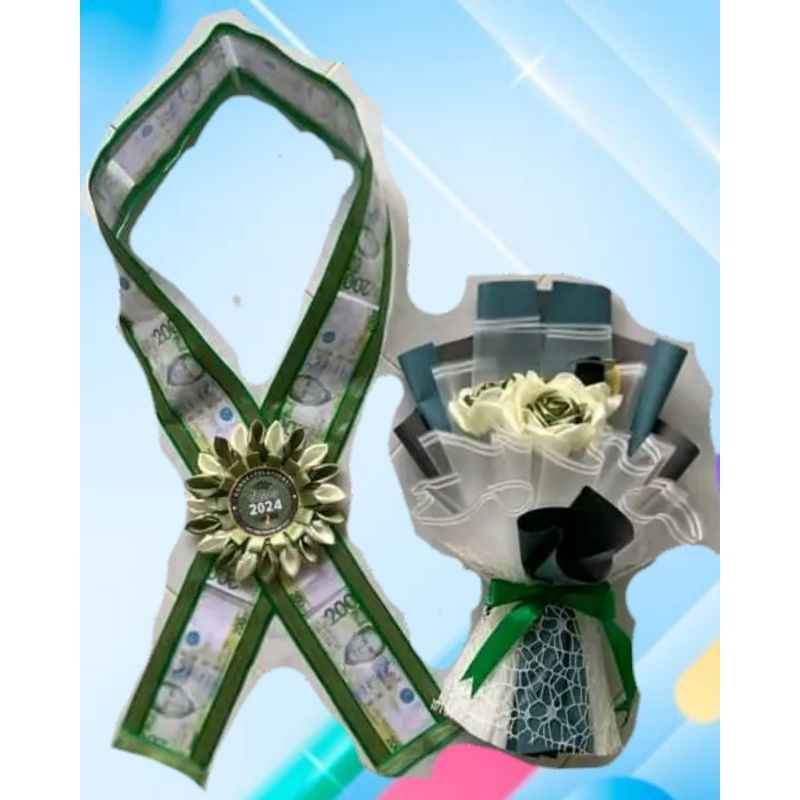 Money garland with satin bouquet | Shopee Philippines