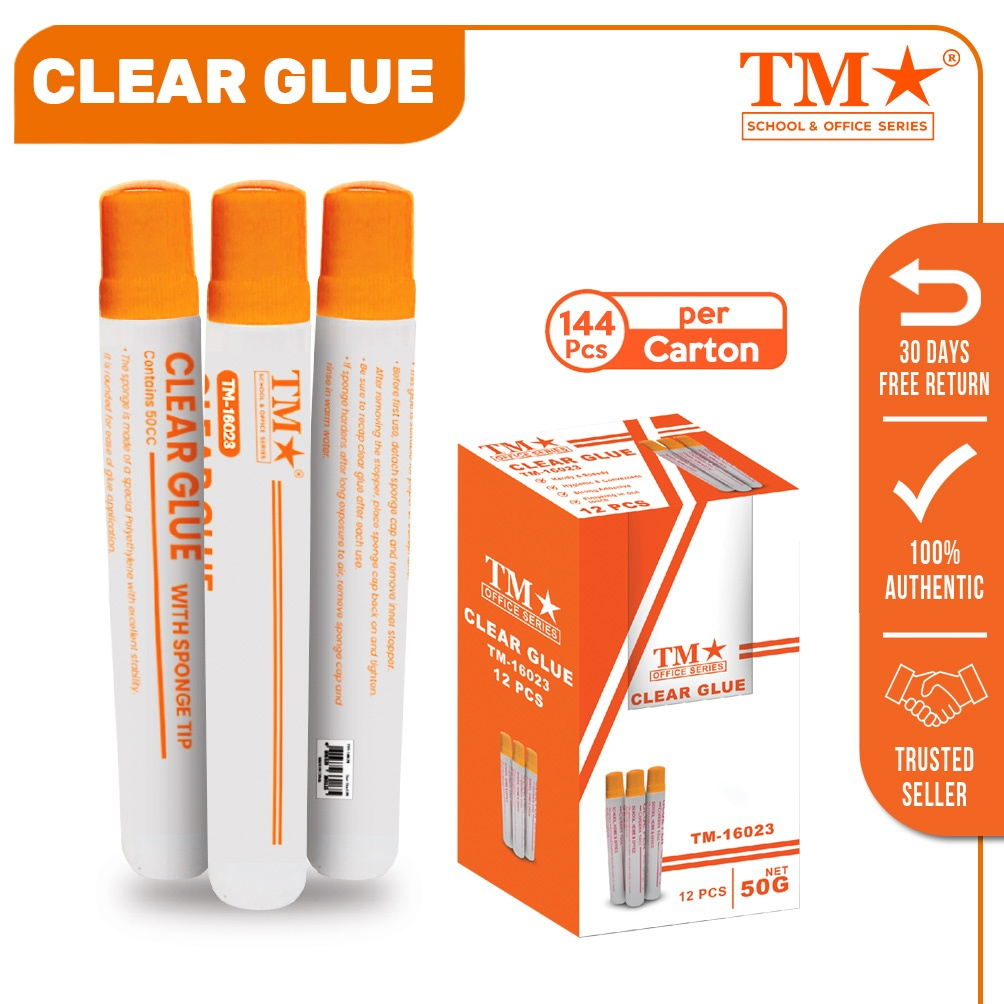 TM 144 pcs Clear Glue by 12's (TM-16023) | Shopee Philippines