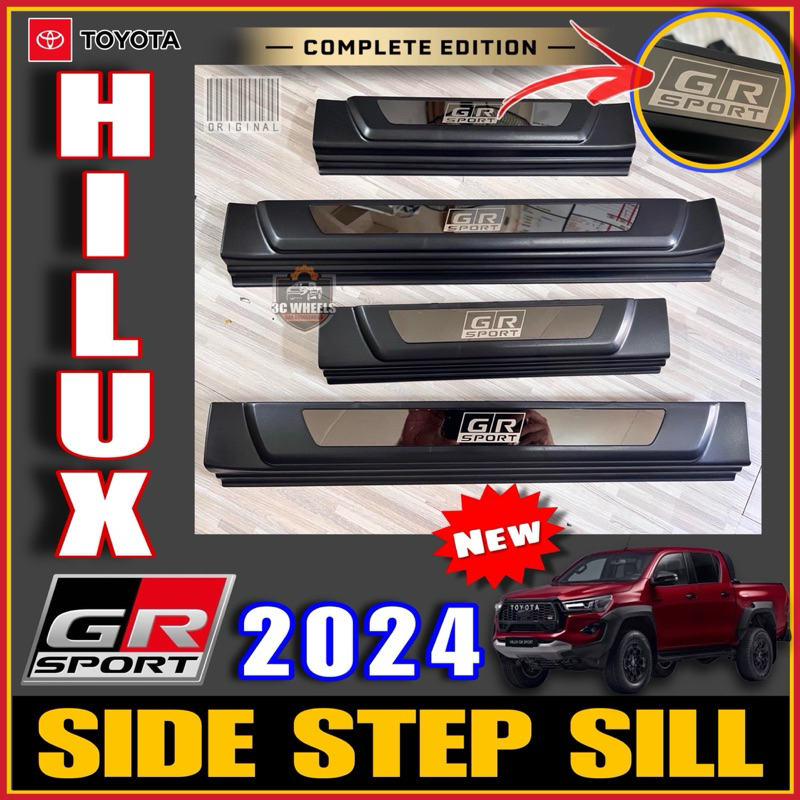 TOYOTA HILUX GR SPORT 2024 SIDE STEP SILL (complete set) | Shopee ...
