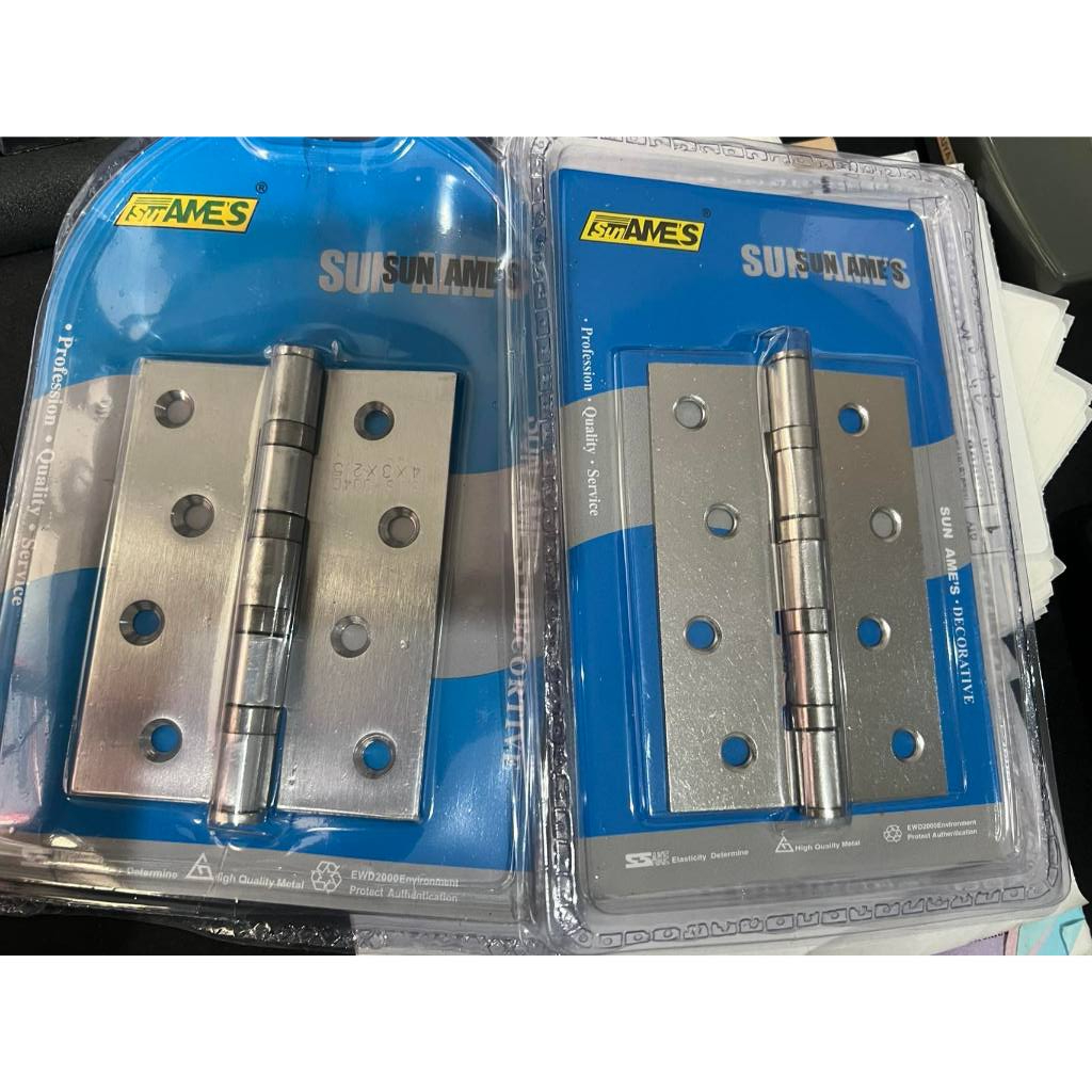 SUNAMES Stainless Steel Door Hinges 2pcs | Shopee Philippines